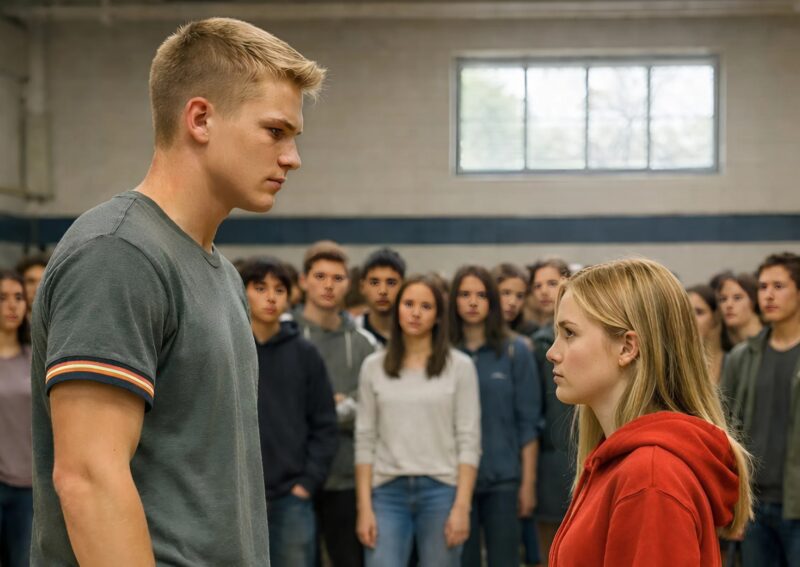 A school bully humiliated a poor student in front of the entire school ...