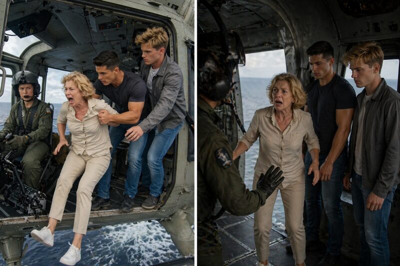 The sons decided to push their mother into the ocean to get rid of her ...